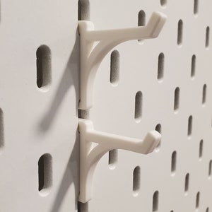 10pack Platform Hook for SKADIS or 1/4 Pegboard, Small Display Hook ...