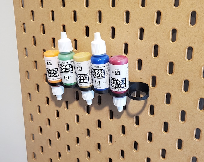 Citadel Paint Display, Angled Paint Rack Holder SKADIS or 1/4 Pegboard ...