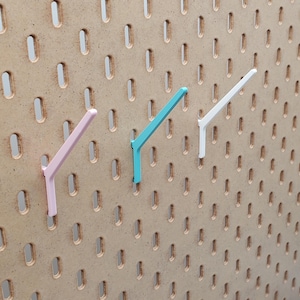 10pk 3" Angle Spool Hook, IKEA SKADIS Pegboard Accessories | Cone ...