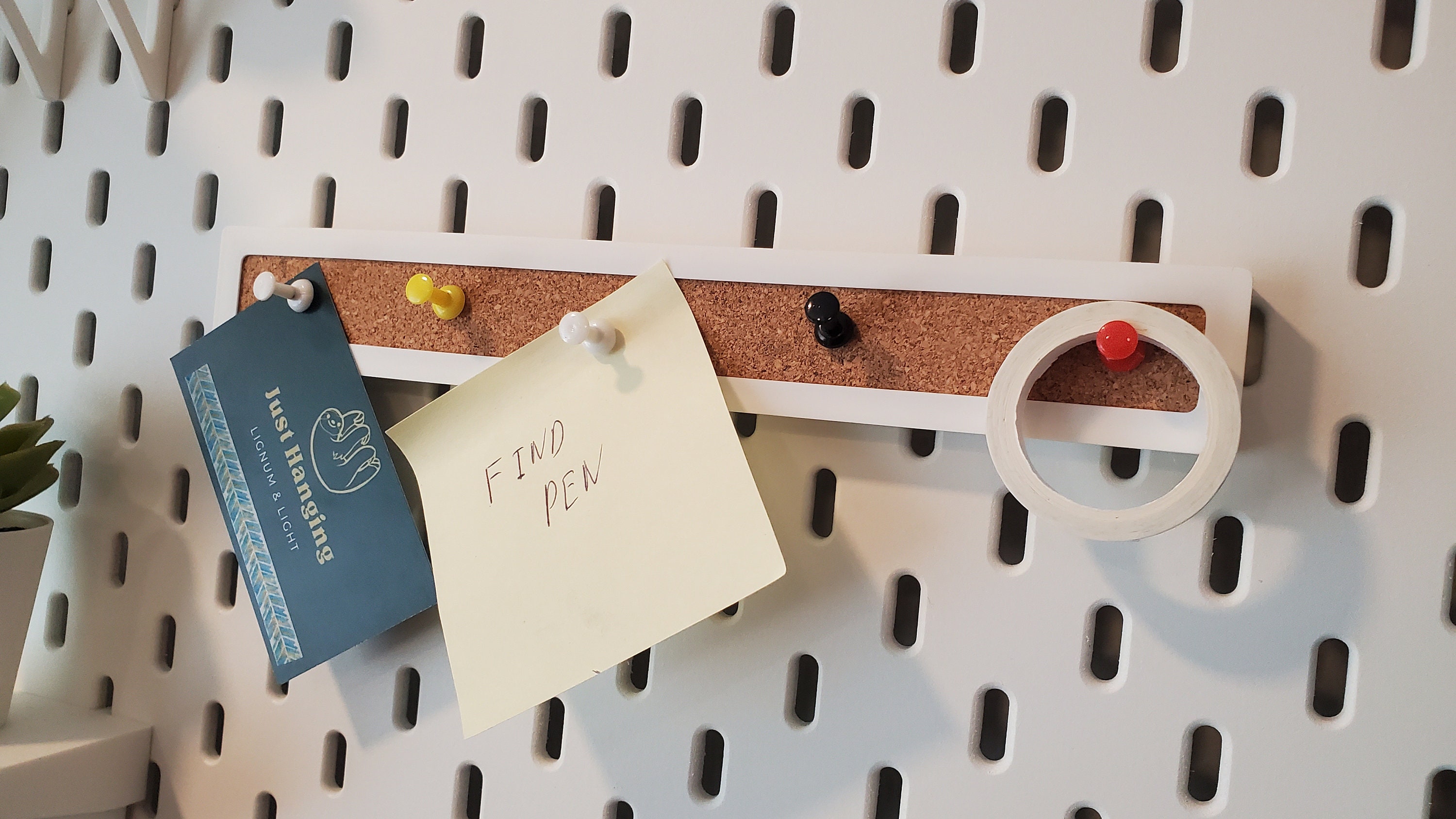 Cork Board/push Pin SKADIS or 1/4 Pegboard Compatible - Etsy UK