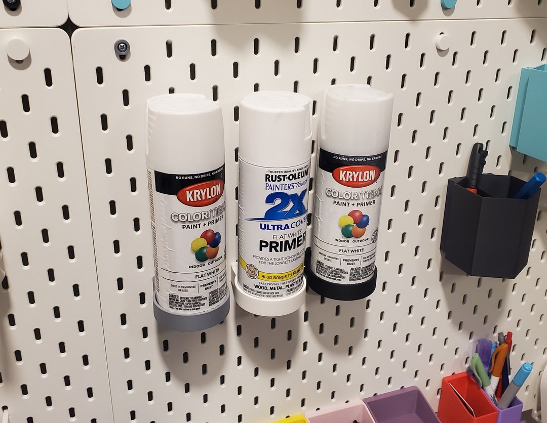 Spray Paint and Rattle Can Storage | SKADIS or 1/4" Pegboard Compatible ...