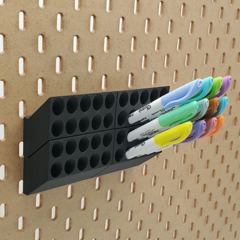 Rectangle Marker Storage | Configurable | SKADIS Compatible | Sharpie ...