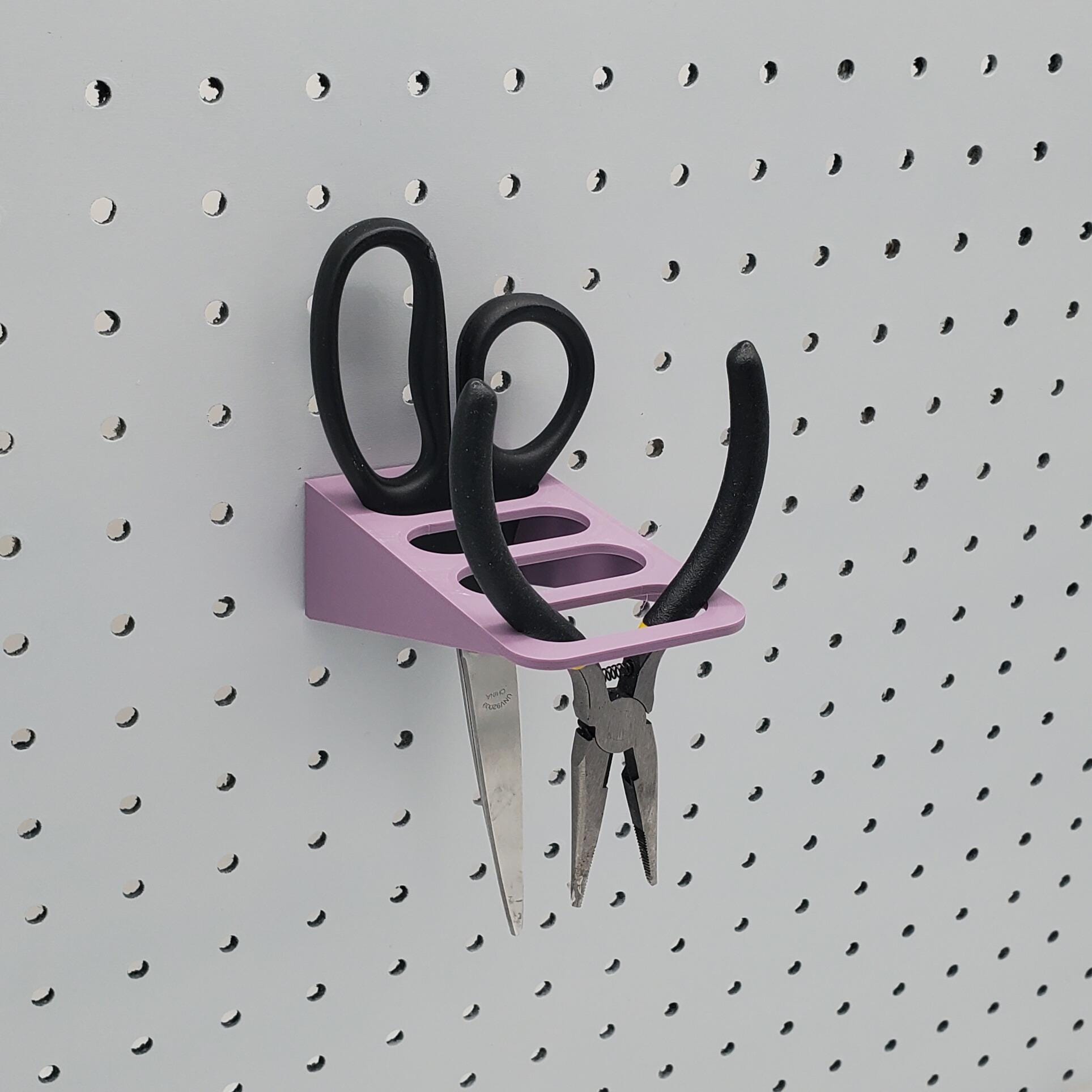 4 Slot Scissors/plier/shears Holder, | 1/4 Inch Pegboard Accessories ...
