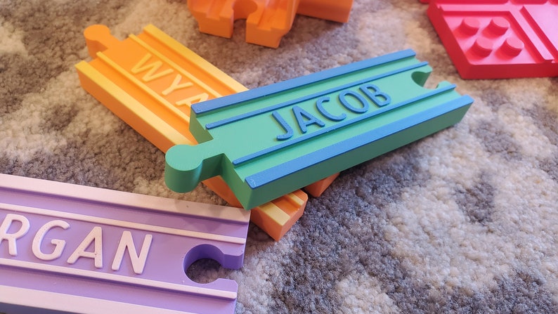 Custom Name Track for Wooden Trains, Personalized Wooden Track ...