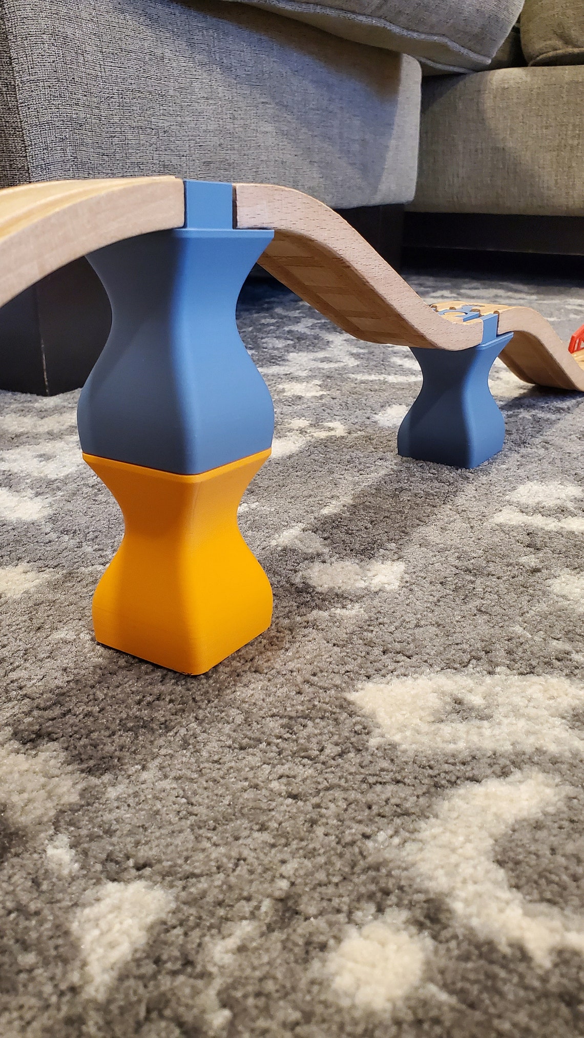 Stackable Track Supports for Wooden Trains | Packs of 2 Pillars | Fits ...