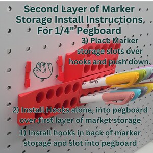Rectangle Marker Storage | Configurable | SKADIS Compatible | Sharpie ...