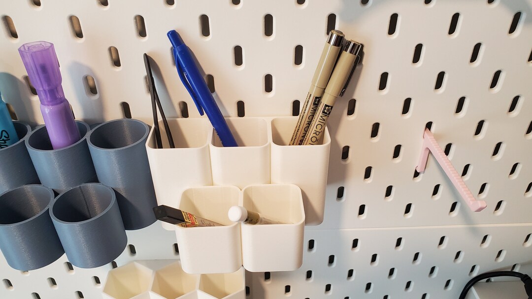 5 Cup Rectangle Storage Container Organizer for Pens/pencils/markers ...