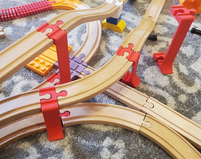 Personalized See-saw Track for Wooden Trains, Custom Wooden Track ...