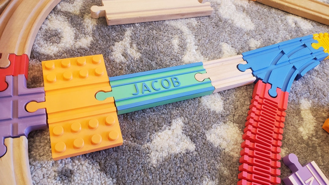 Custom Name Track for Wooden Trains, Personalized Wooden Track ...