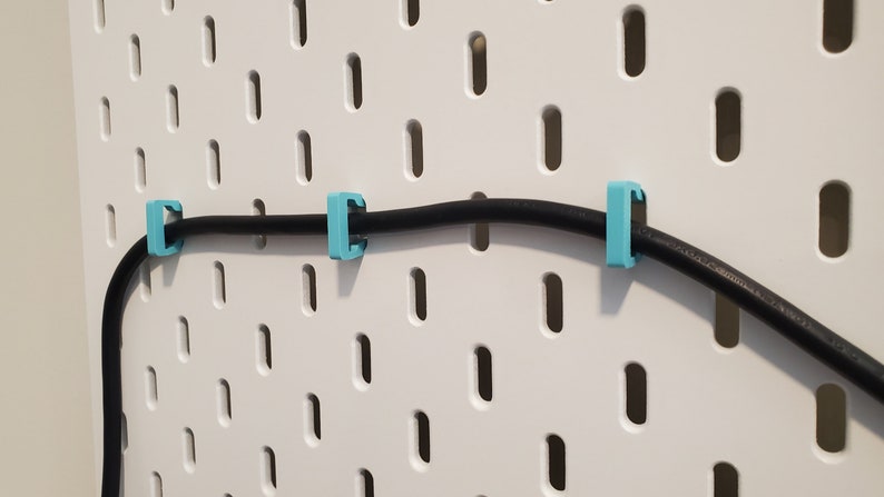 Wire Clip for SKADIS and 1/4" Pegboard, Holds Cables, Wires, Cords ...
