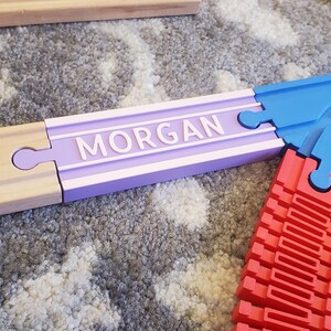 Custom Name Track for Wooden Trains, Personalized Wooden Track ...