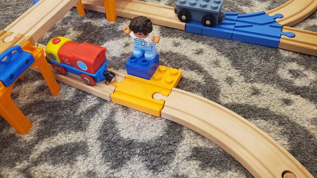 2x4 Duplo Station, Compatible With Wooden Tracks, Brio, Thomas, IKEA ...