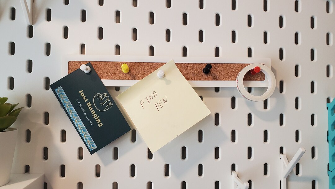 Cork Board/push Pin SKADIS or 1/4 Pegboard Compatible, Over 12 Colors ...
