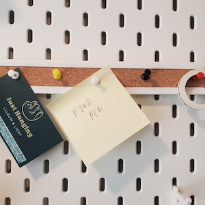Cork Board/push Pin | SKADIS or 1/4" Pegboard Compatible, Over 12 ...