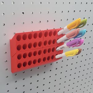 Rectangle Marker Storage | Configurable | SKADIS Compatible | Sharpie ...
