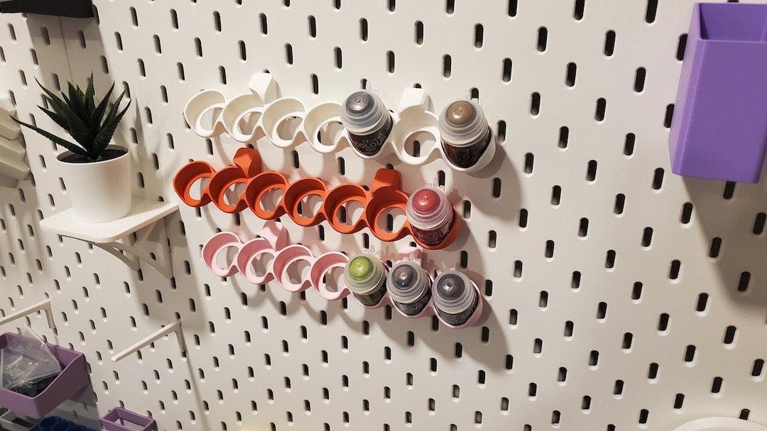 Citadel Paint Display, Angled Paint Rack Holder | SKADIS or 1/4 ...