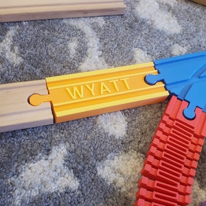 Custom Name Track for Wooden Trains, Personalized Wooden Track ...