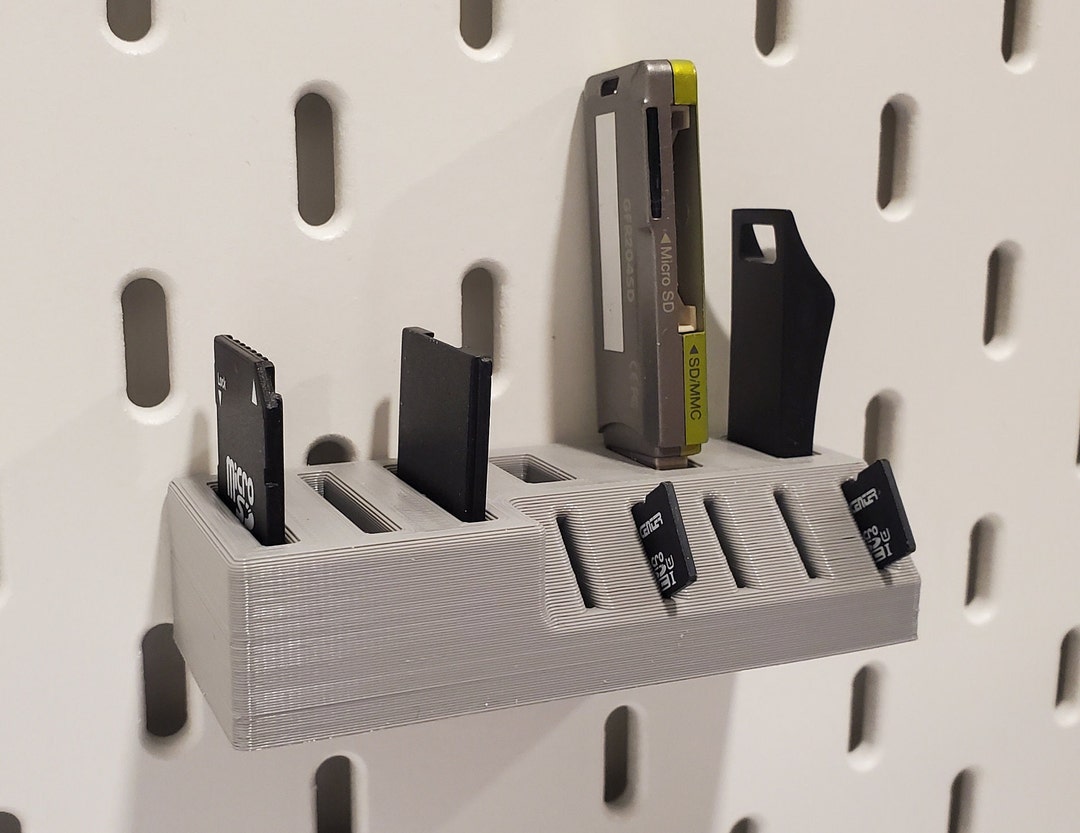 Usb/sd/micro SD Card Holder - Ikea Skadis & Pegboards | Skadis ...