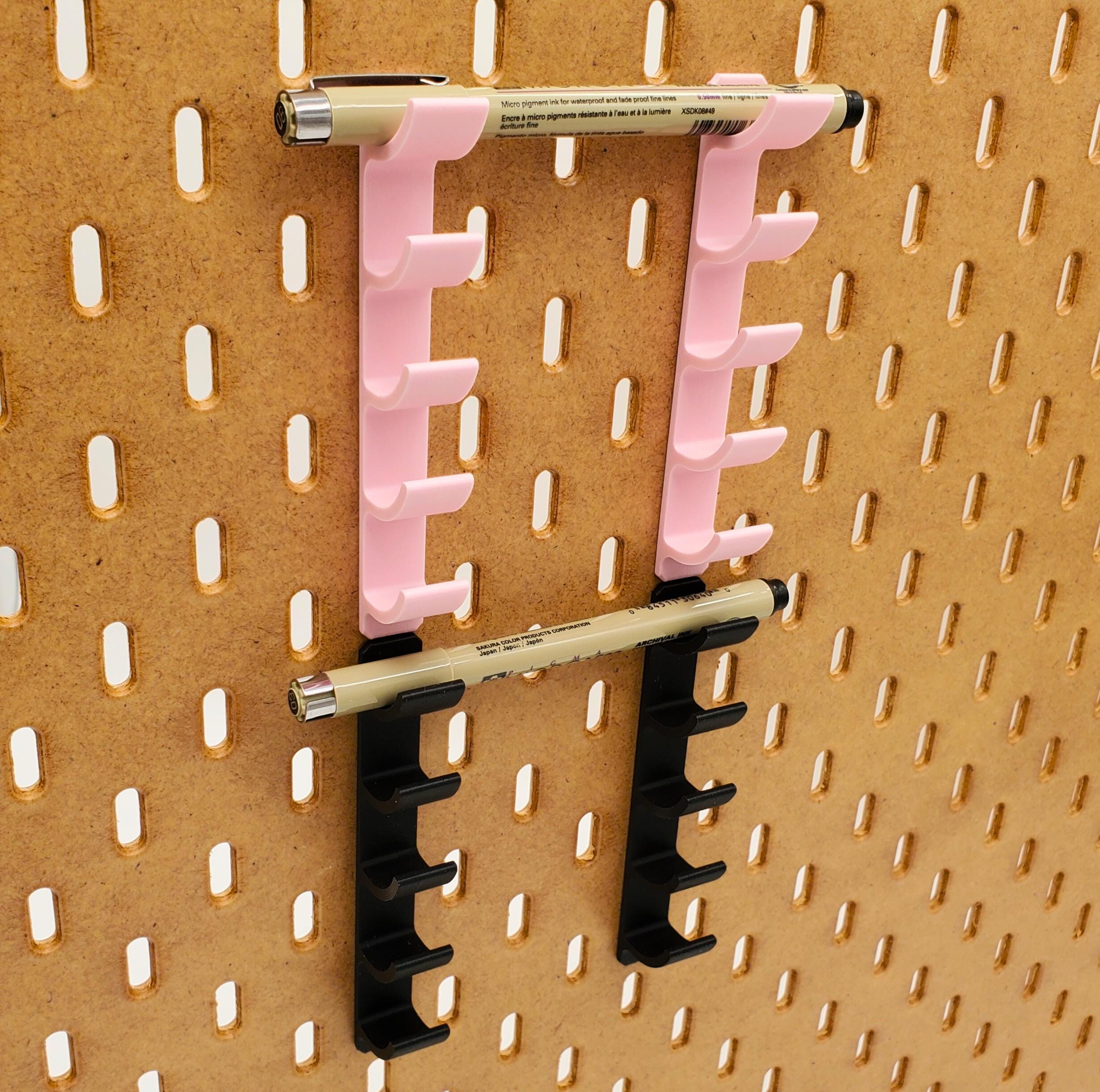 Mini Pegboard 5 Spot Shelf | Pen Storage, Desk Organization | 1/4inch ...