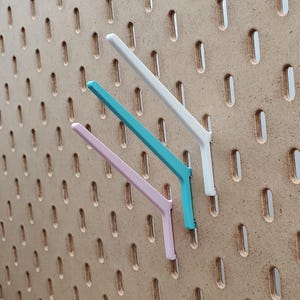 10pk 3" Angle Spool Hook, IKEA SKADIS Pegboard Accessories | Cone ...