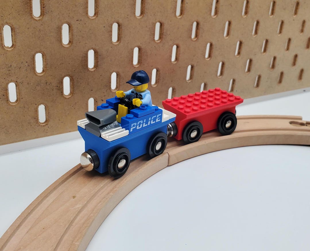 Lego Train , Compatible With Wooden Tracks, Brio, Thomas, IKEA, Hape ...