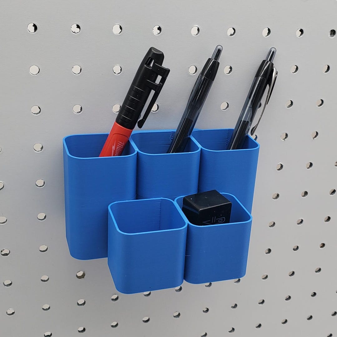5 Square Storage Container Organizer for Paintbrushes, Markers, 1/4 ...