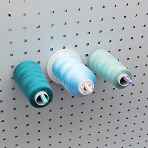 Large 5in Spool Hook, 10pk, for SKADIS Accessories or 1/4" Pegboard, Large Cone Thread Storage ...