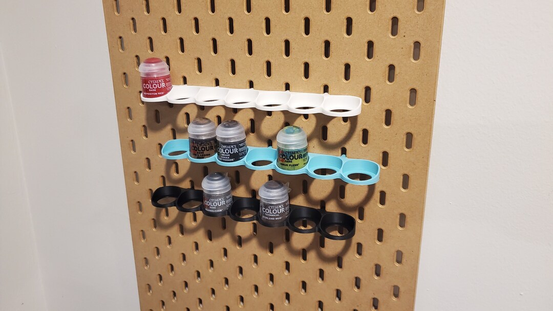 7 Citadel Paint Display, Vertical 12ml Paint Holder | SKADIS or 1/4 ...