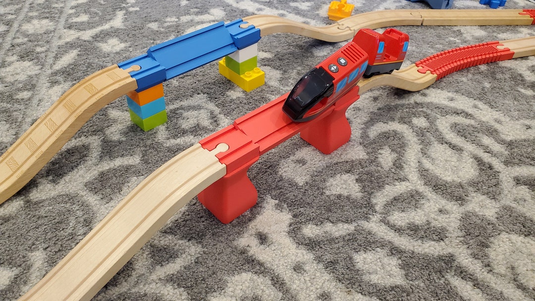 Falling Train Bridge! De-railment Bridge, Duplo Compatible, Fits Brio ...