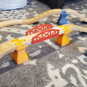 Stackable Track Supports for Wooden Trains | Packs of 2 Pillars | Fits ...