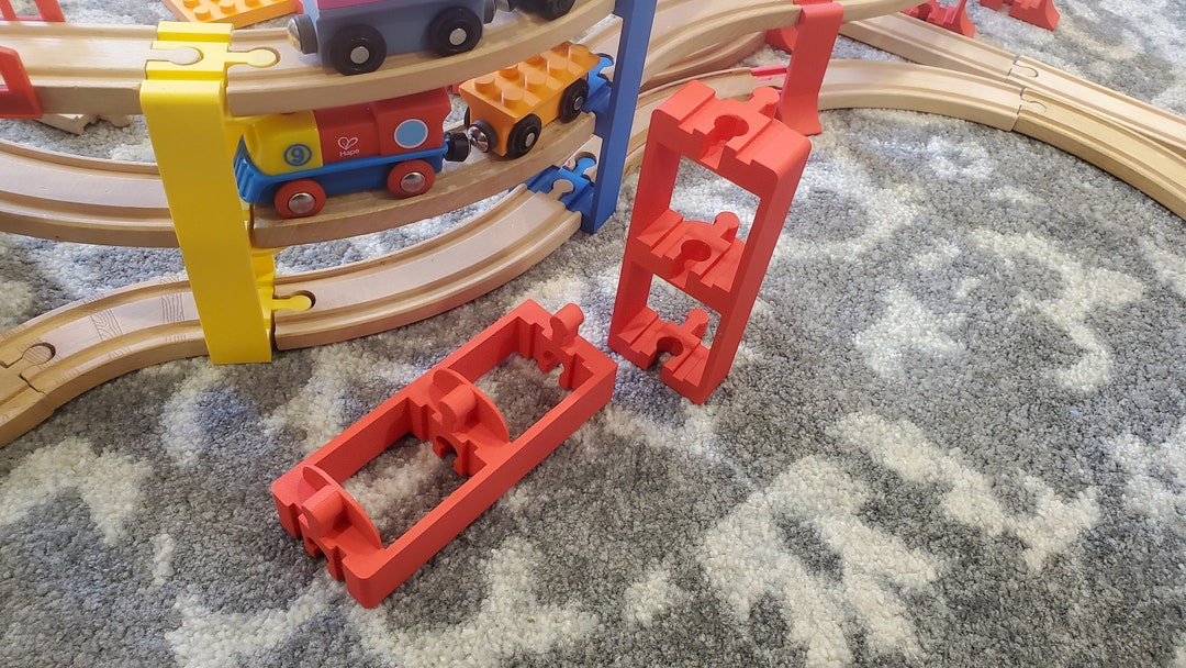 3 Tier Train Track Support, Dual Riser, Compatible With Wooden Tracks ...
