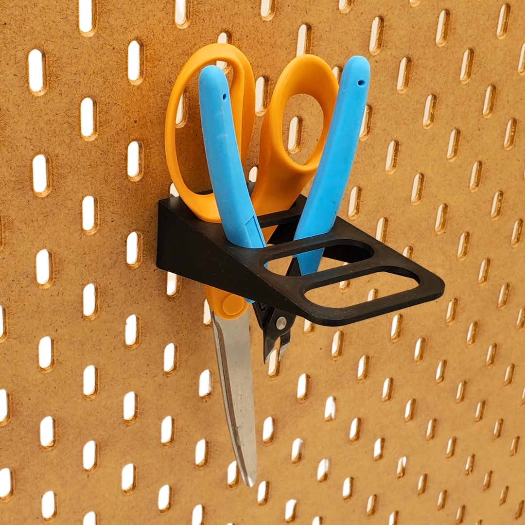4 Slot Scissors/plier/shears Holder, | IKEA Pegboard Compatible ...
