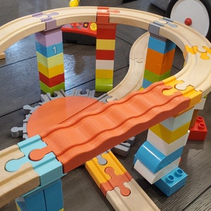 Bumpy Track for Wooden Trains! 5 Bump Bumper! Fits Brio, IKEA, and More ...