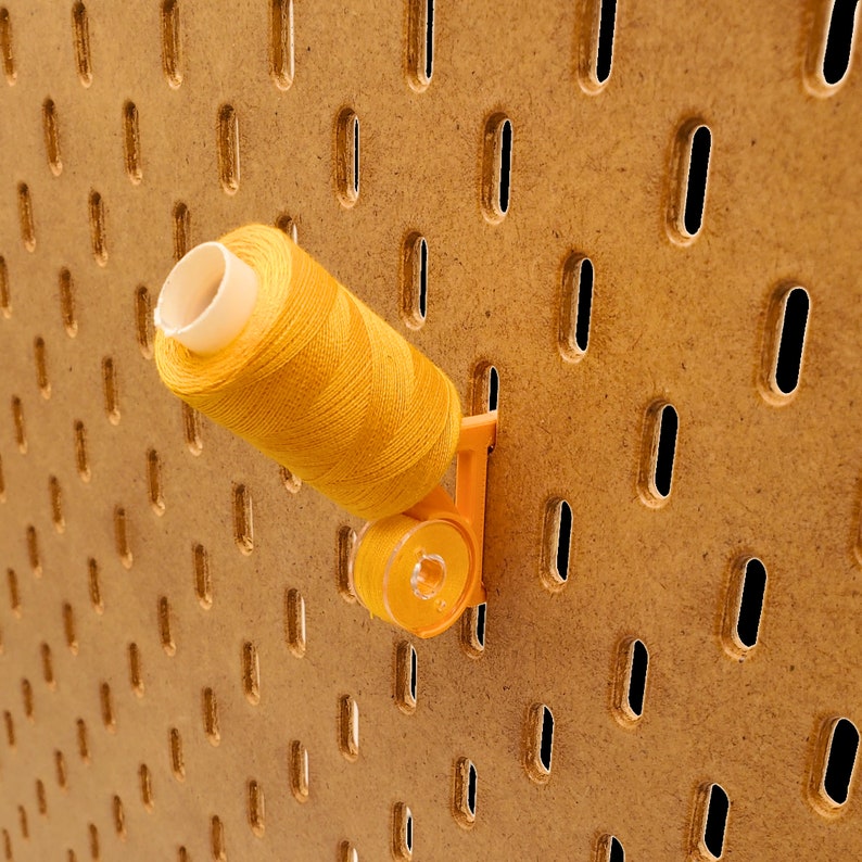 Thread Spool & Bobbin Holder, Quarter Inch Pegboard, 1/4", Sewing ...