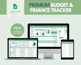 Ultimate BUDGET & FINANCE Tracker Budget Spreadsheet Saving Tracker ...