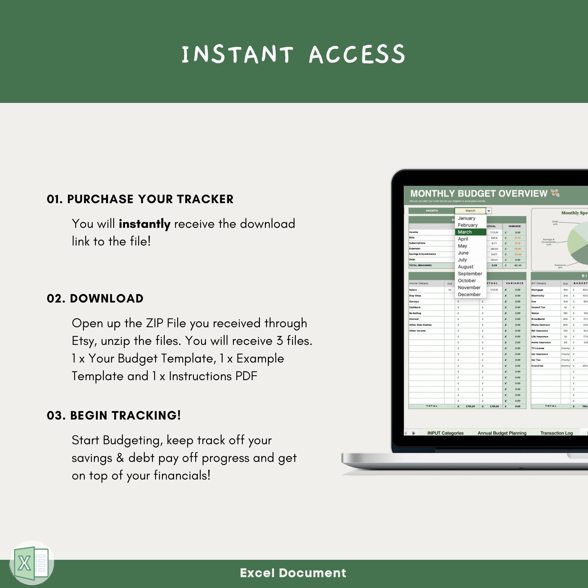 EXCEL Ultimate BUDGET & FINANCE Tracker Budget Spreadsheet - Etsy UK