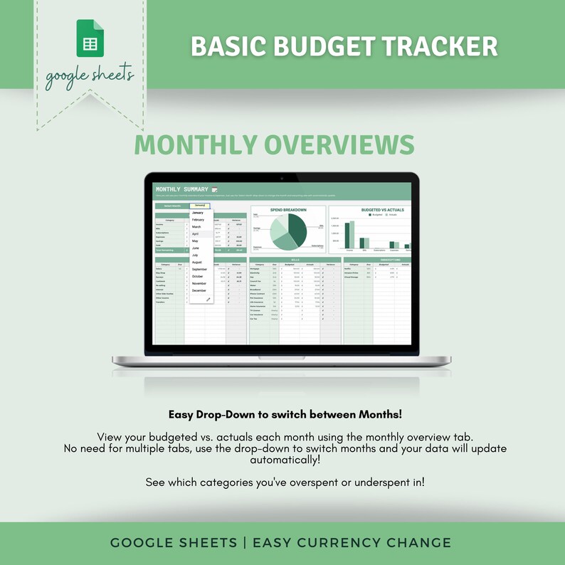 BASIC BUDGET TRACKER Budget Spreadsheet Annual Budgeting Zero Based ...