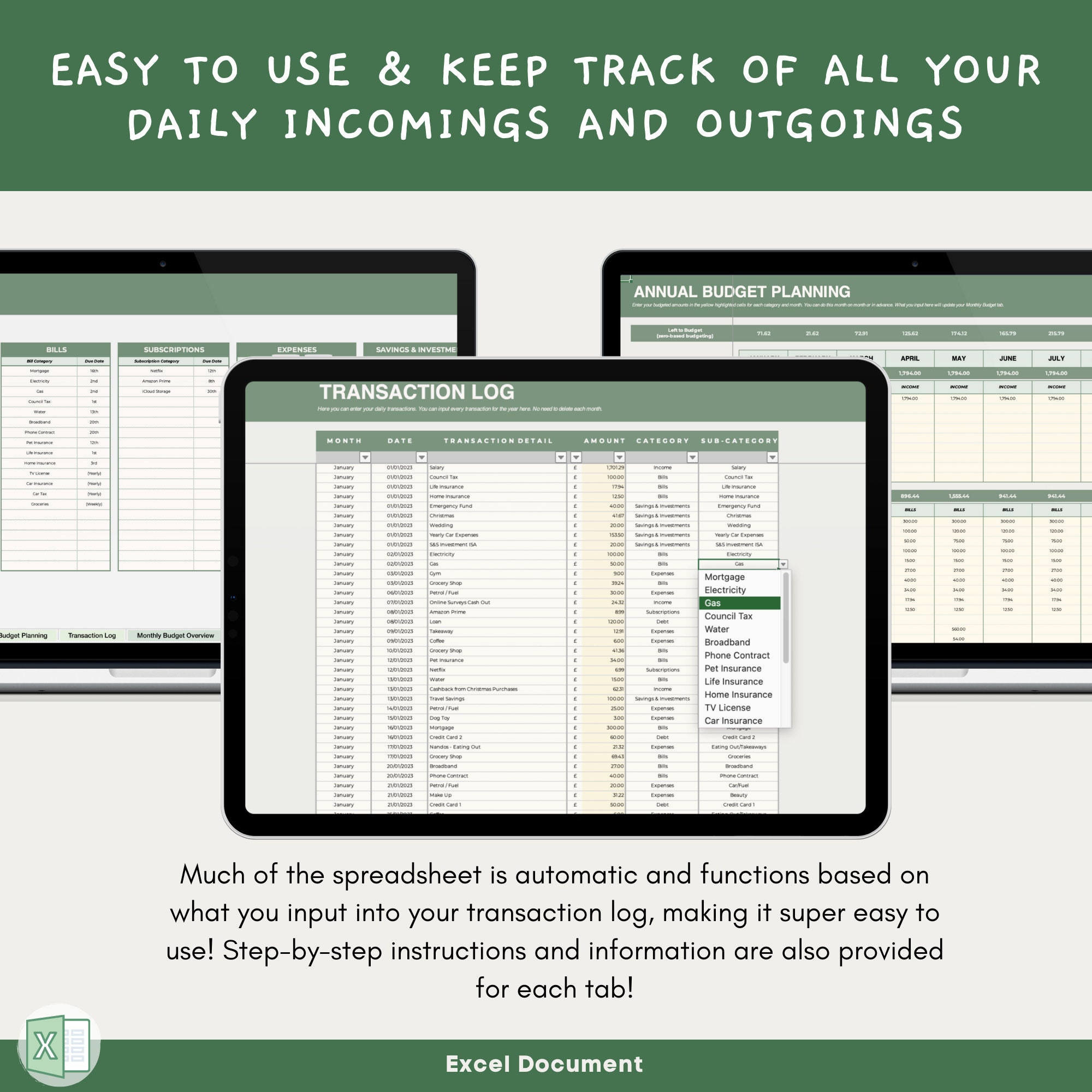 EXCEL Ultimate BUDGET & FINANCE Tracker Budget Spreadsheet - Etsy Canada