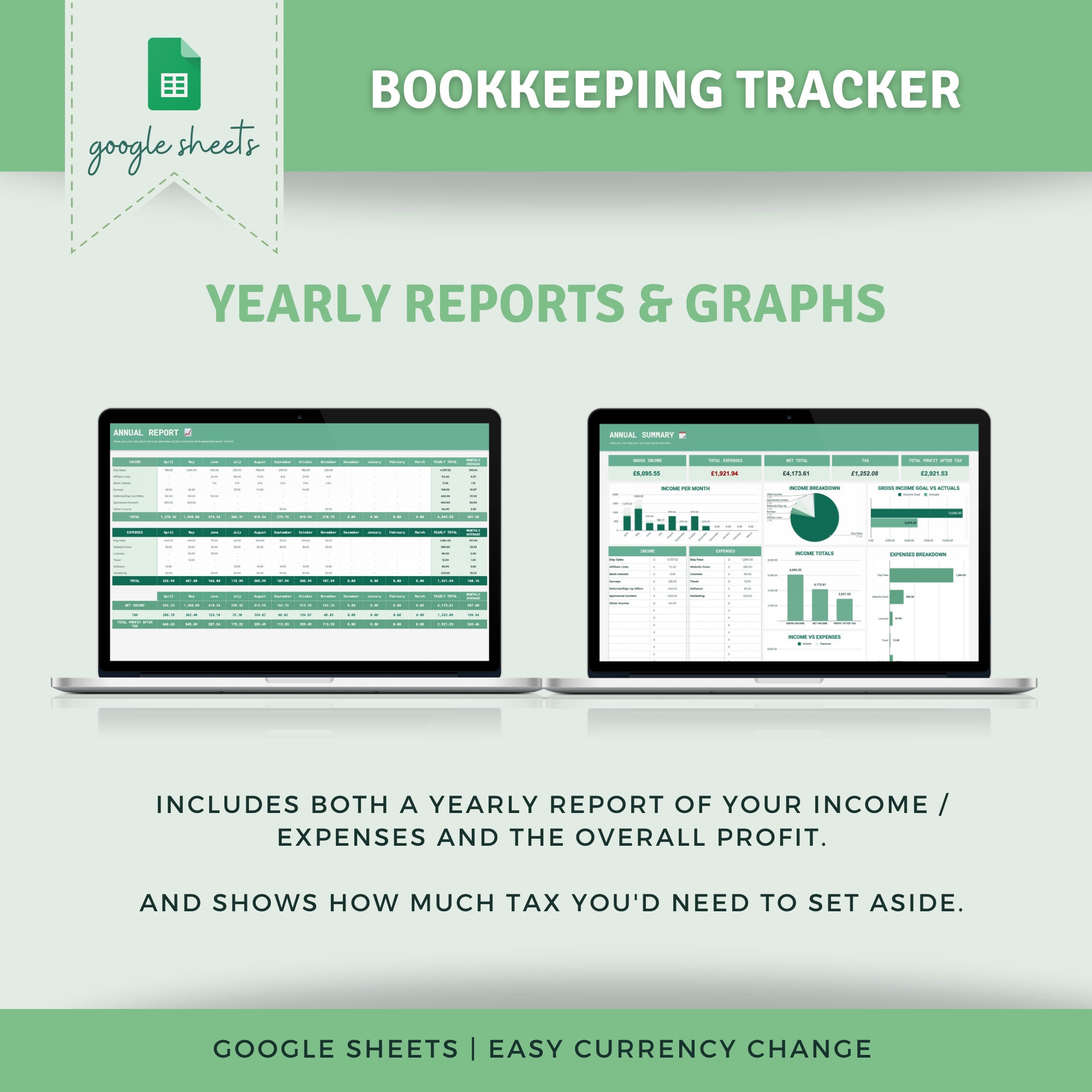 Small Business Tracker Side Hustle Income & Expenses Bookkeeping ...