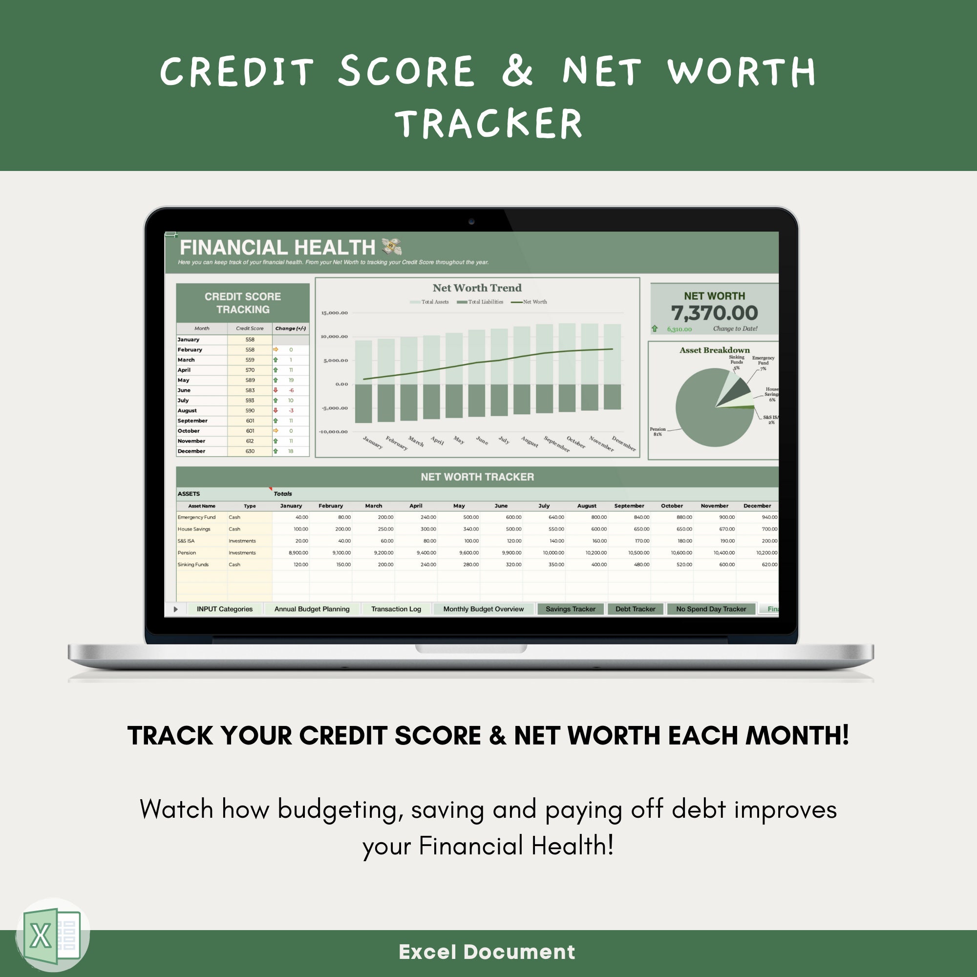 EXCEL Ultimate BUDGET & FINANCE Tracker Budget Spreadsheet - Etsy UK
