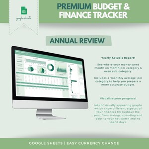 PREMIUM BUDGET & FINANCE Tracker | Budget Spreadsheet | Saving Tracker ...