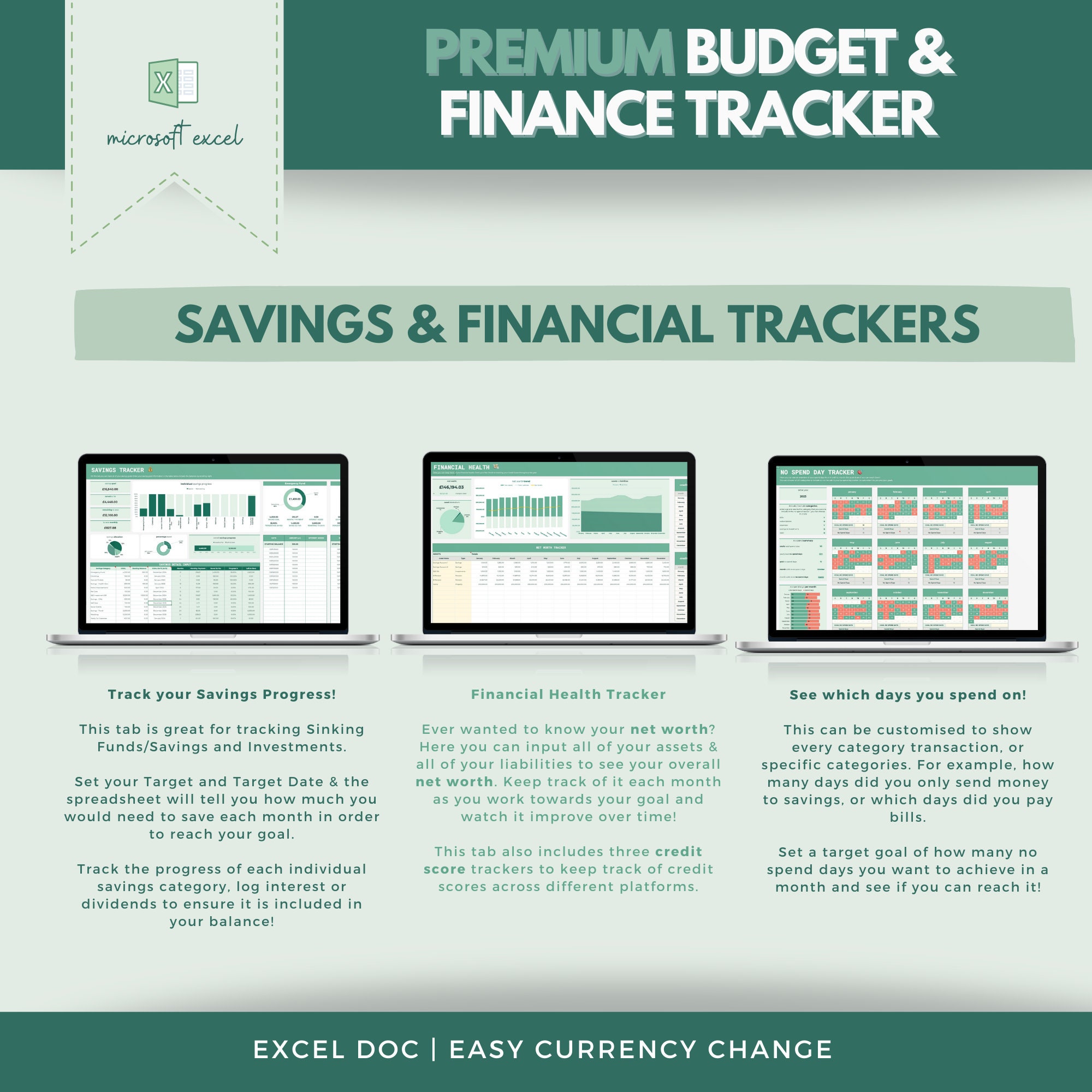 Excel Premium BIWEEKLY BUDGET & FINANCE Tracker Budget Spreadsheet ...
