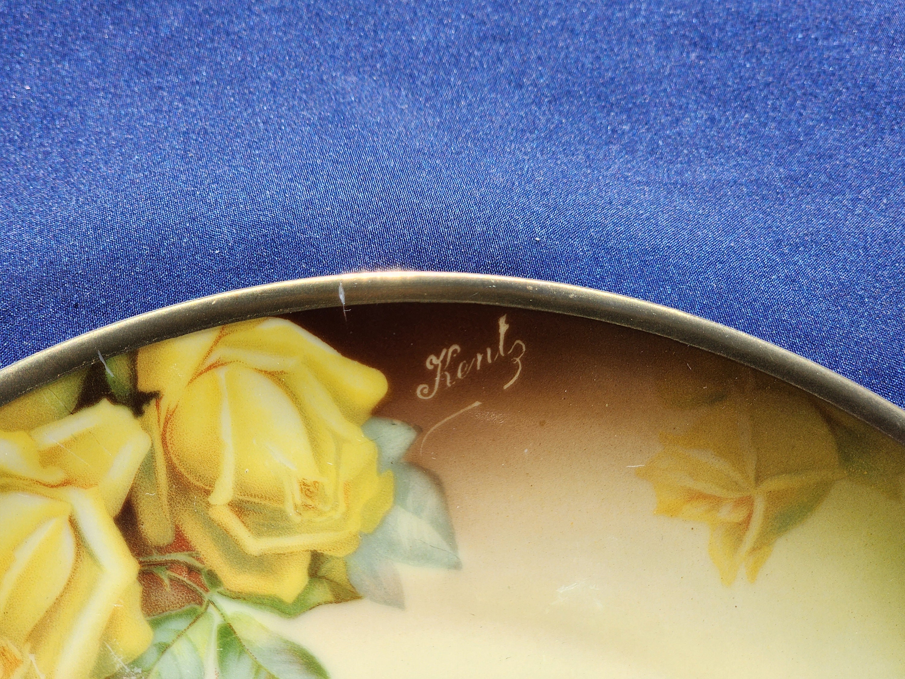 Sevres Bavaria Hand Painted Roses Signed Plate - Etsy