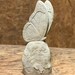 Creative Butterfly Statue Welcome Stone With Sitting Butterfly on It ...