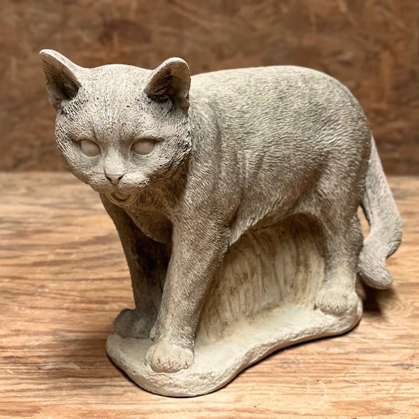 Large Standing Cat Statue - Etsy