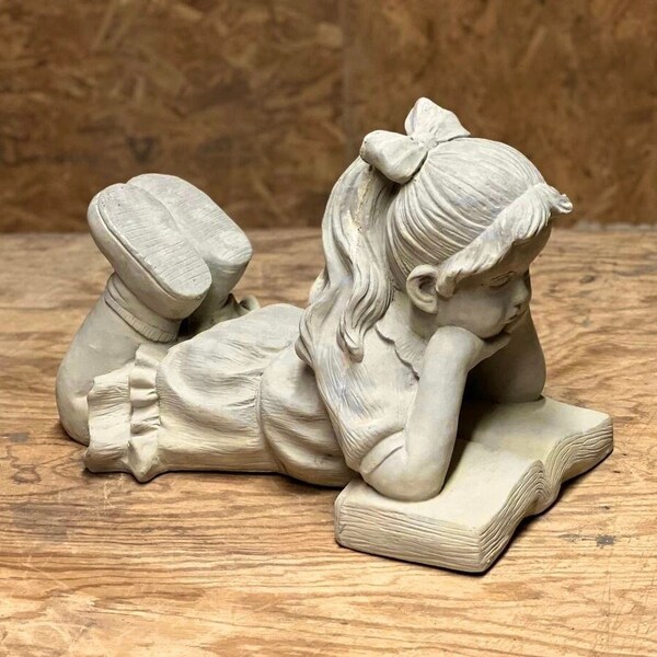 Girl Reading Book Garden Statue - Etsy