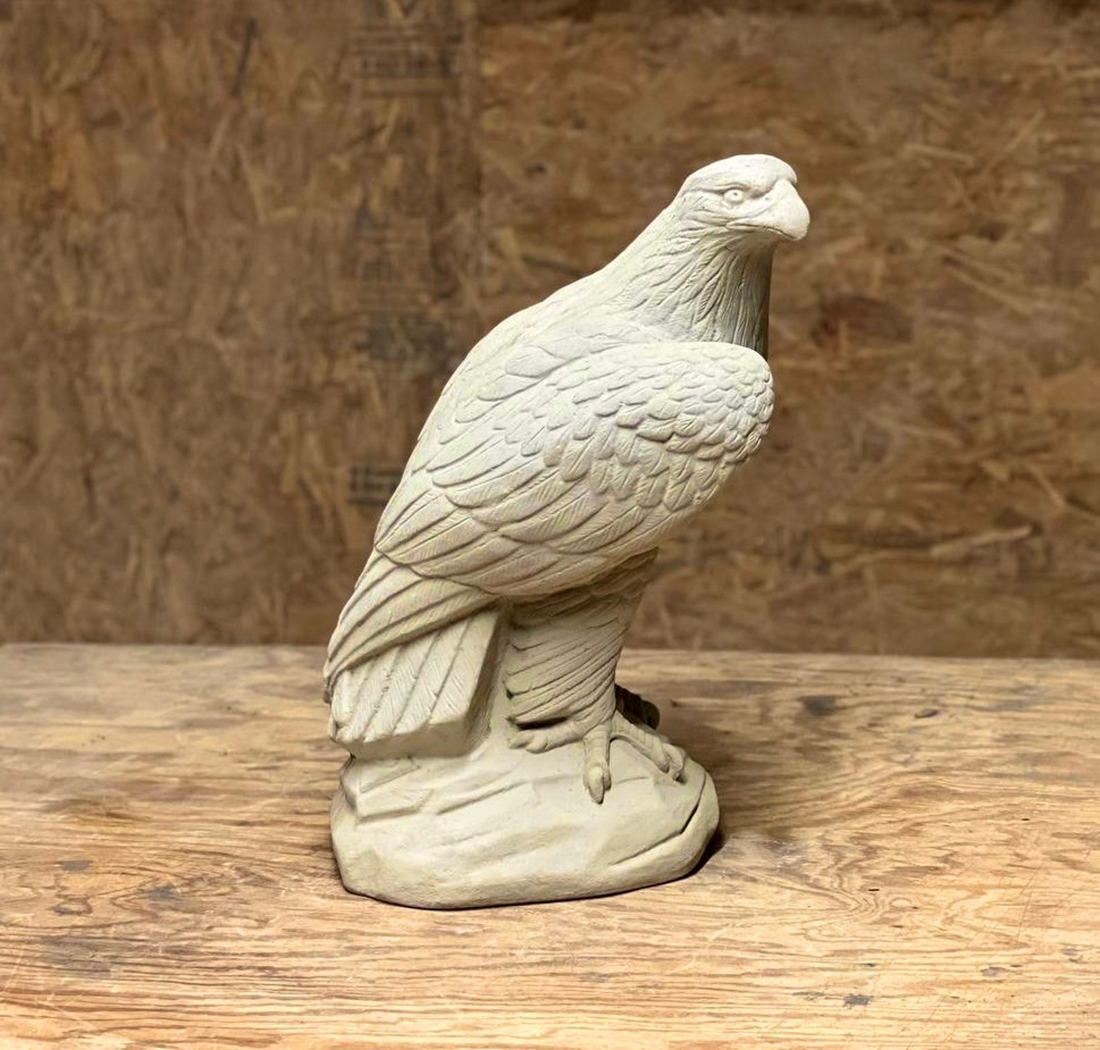 Concrete Eagle Statue Handmade Eagle Figure Outdoor Sculpture - Etsy