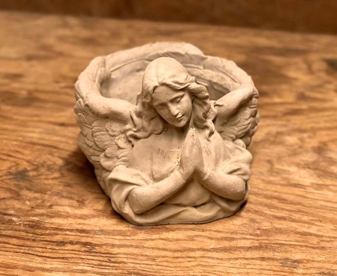 Angel Bust Planter Figurine Concrete Angel Pot Statue Girl - Etsy