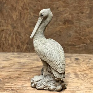 Realistic Standing Pelican Figurine Outdoor Concrete Pelican Statue ...
