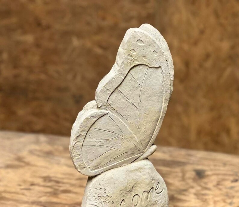 Creative Butterfly Statue Welcome Stone With Sitting Butterfly - Etsy